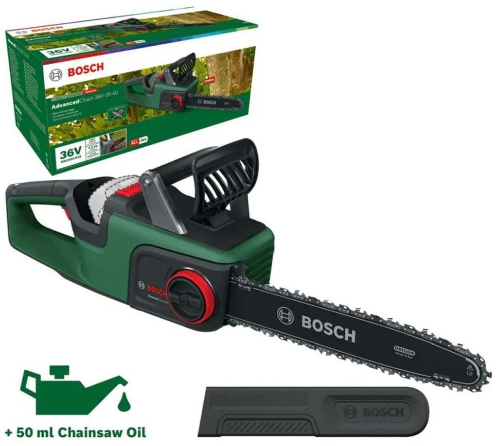 Bosch - 36V AKU řetězová pila 35 cm, 1x aku 2,0 Ah Li-Ion, nabíječka 06008B8600