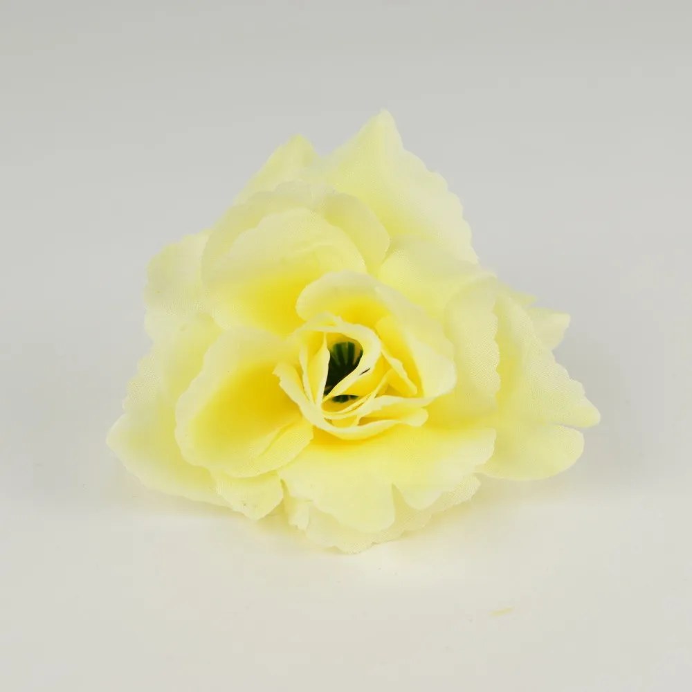 Hlavička růží žlutá  10cm / 1ks