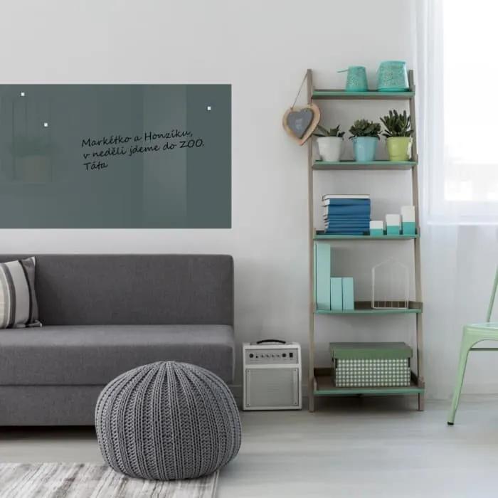 Nalepovací magnetická tabule na zeď šedá antracitová Smatab® - 100 x 65 cm