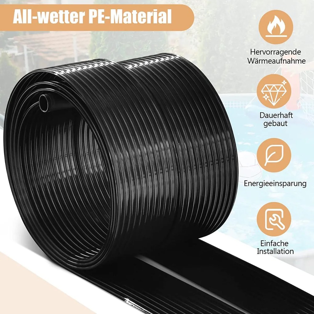 Costway Ohřívač bazénu solární kolektorové panely pro 25800 l podzemní