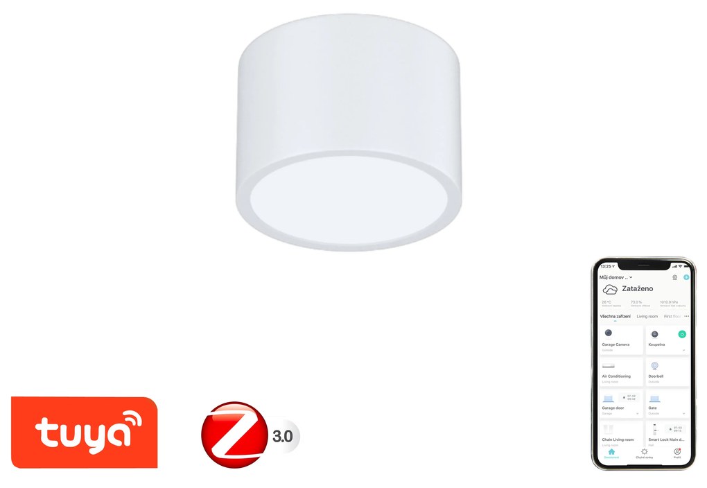 Immax NEO RONDATE Smart stropní svítidlo 15cm 12W bílé Zigbee 3.0
