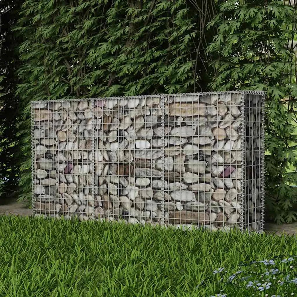 Gabionový koš pozinkovaná ocel 200 x 30 x 100 cm 142548