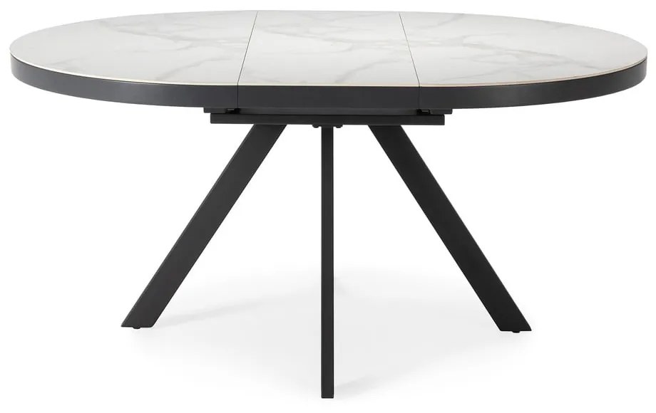 Kulatý rozkládací jídelní stůl s přídavnou deskou s keramickou deskou ø 120 cm Bela - II. jakost – Marckeric