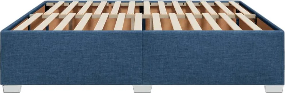 Rám postele bez matrace modrý 180 x 200 cm textil 3284498