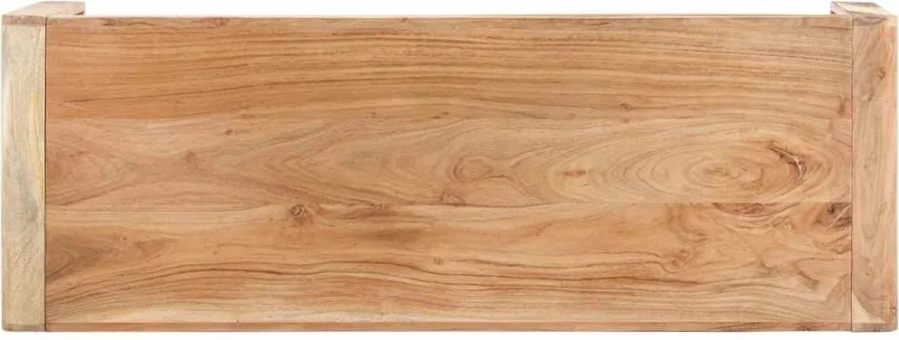 Lavice 110 x 38 x 46 cm masivní akáciové dřevo 323584