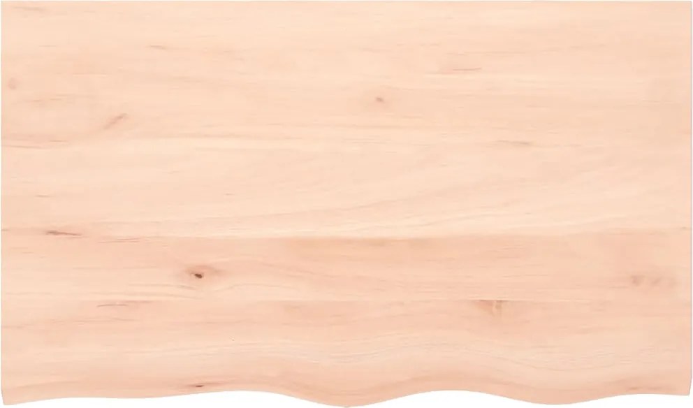 Koupelnová deska 100 x 60 x 2 cm neošetřené masivní dřevo 3156038