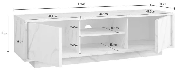 Televizní stolek IDEA bílá