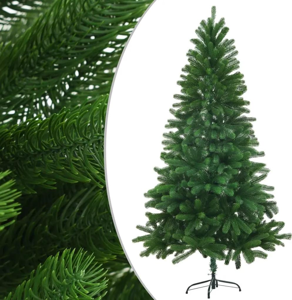 vidaXL Umělý vánoční stromek s LED a sadou koulí 150 cm zelený [3077640] Barva: zlatá
