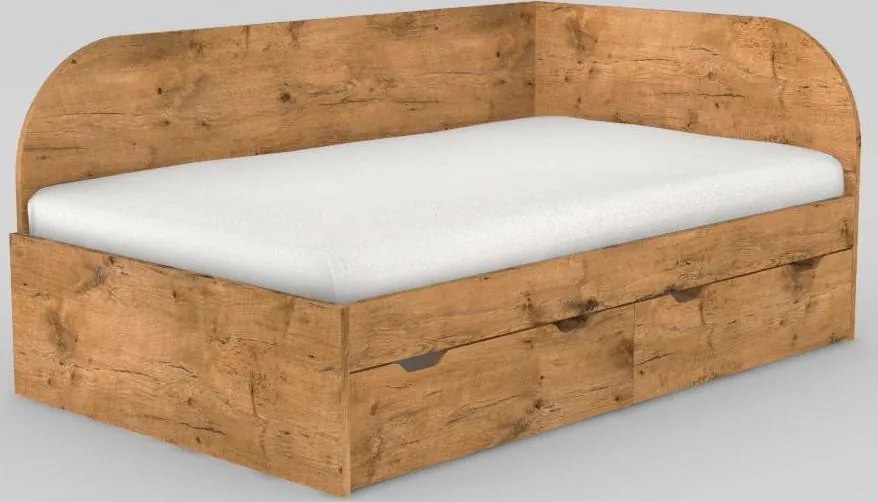 Dřevona - Elitte Dětská postel REA GARY 120x200 s úložným prostorem, pravá, LANCELOT