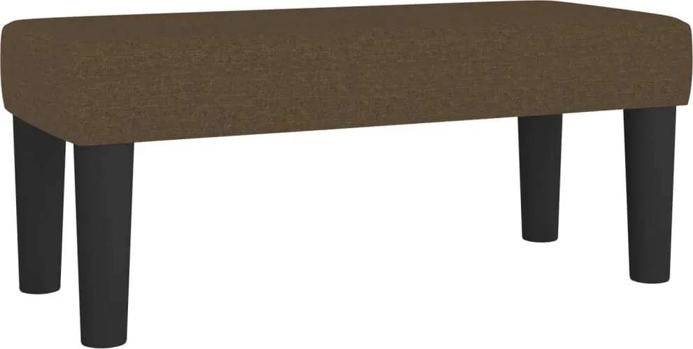 vidaXL Box spring postel s matrací 120x200 cm textil [3136584] Barva: tmavě hnědá