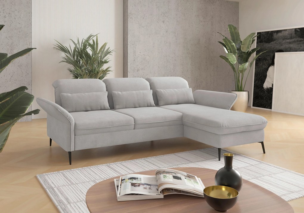 XXXLutz ROHOVÁ SEDAČKA, textil, barvy stříbra Sit & More - Sedací soupravy - 000144011829