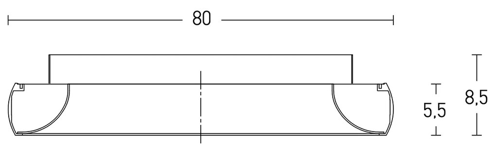 Zambelis 2058 stropní stmívatelné LED svítidlo kartáčovaná zlatá, 60W, 3000K, 80cm