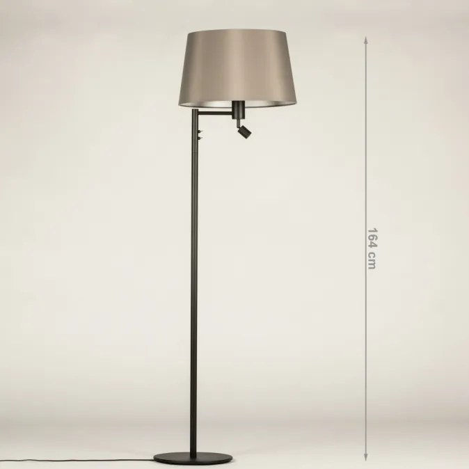 Stojací designová lampa La Scale Grey Nuo and Black