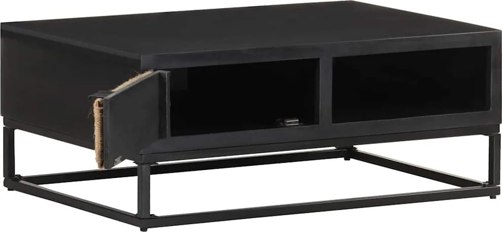 Konferenční stolek 90 x 60 x 35 cm masivní mangovníkové dřevo 323497