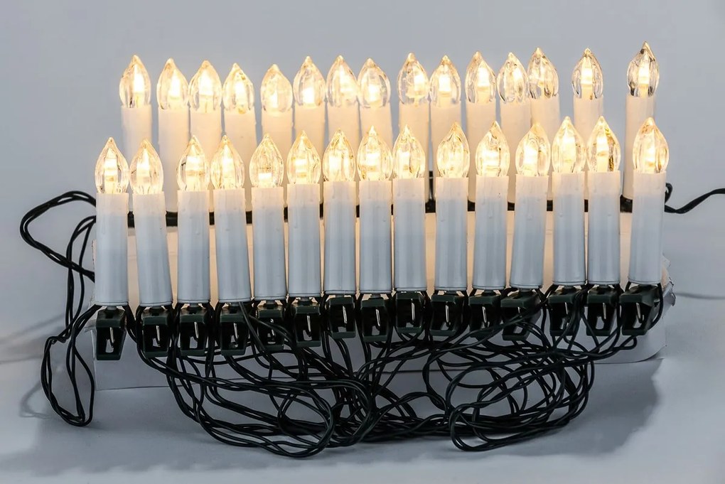 Vánoční světelný LED řetěz Candle Lights, 30 LED svíček