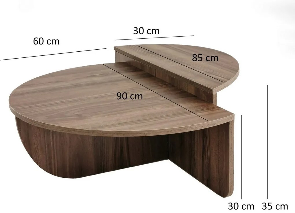 Konferenční stolek Podium Walnut