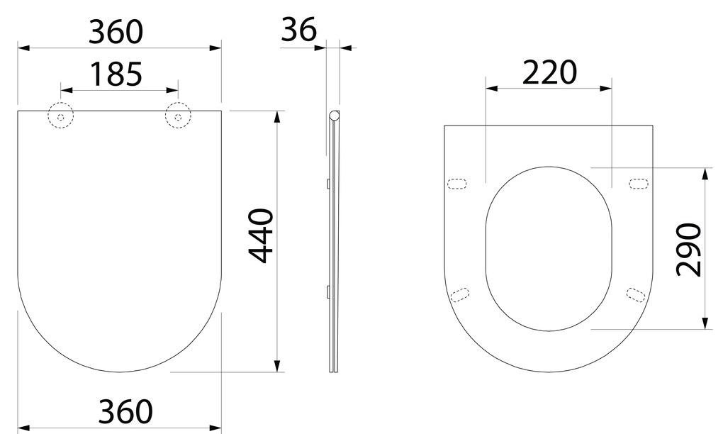 Bruckner, FULDA WC sedátko, SLIM, Soft Close, duroplast, bílá, 301.308.4