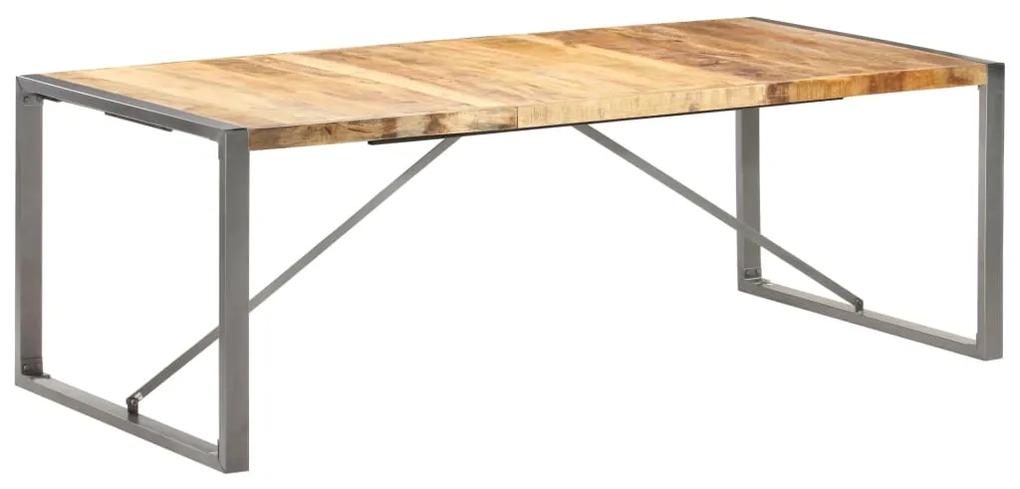 321566 vidaXL Jídelní stůl 220 x 100 x 75 cm masivní hrubé mangovníkové dřevo