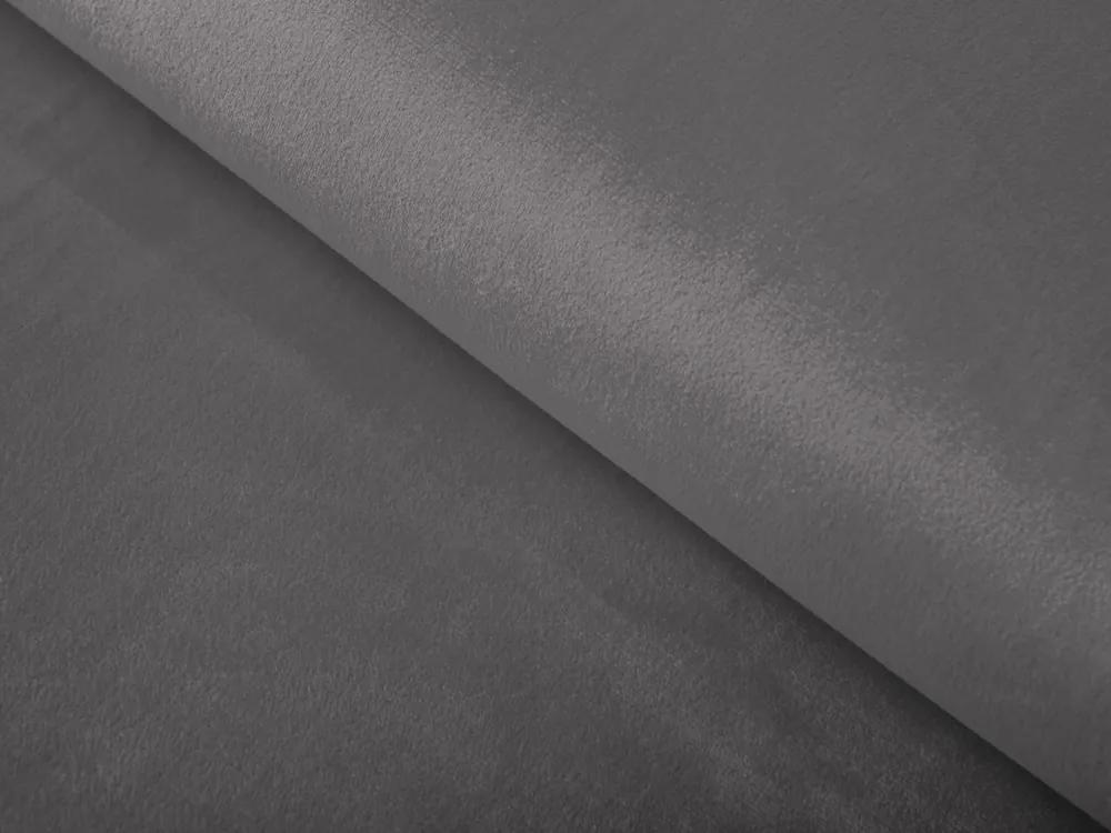 Biante Sametový oválný ubrus Velvet Premium SVP-017 Tmavě šedý 120x200 cm