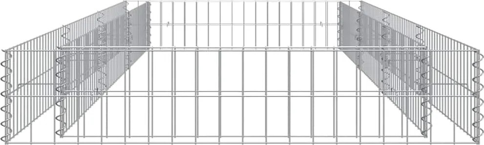 Gabionový vyvýšený záhon pozinkovaná ocel 300 x 100 x 20 cm 151313