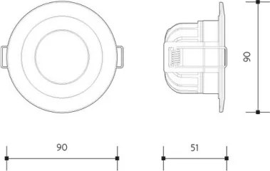 Podhledové LED svítidlo Panlux PP COB IP65 8W 3000K bílá PN14100028