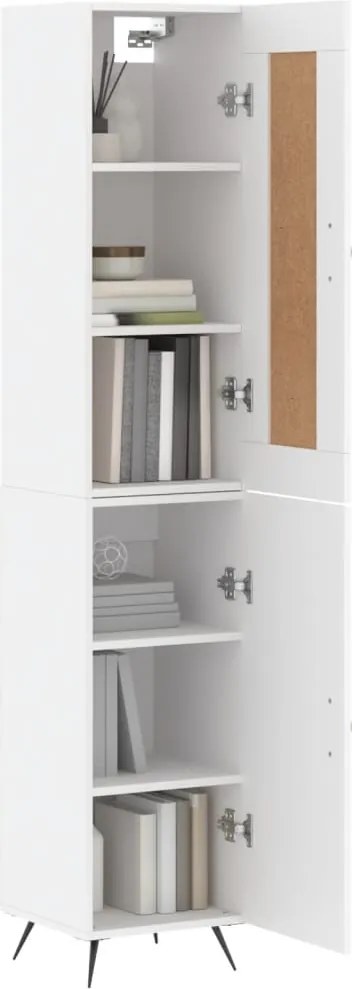 Skříň highboard bílá 34,5 x 34 x 180 cm kompozitní dřevo 3200105