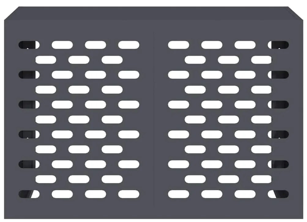 vidaXL Ochrana klimatizace Antracit 90 x 40 x 60 cm Ocel