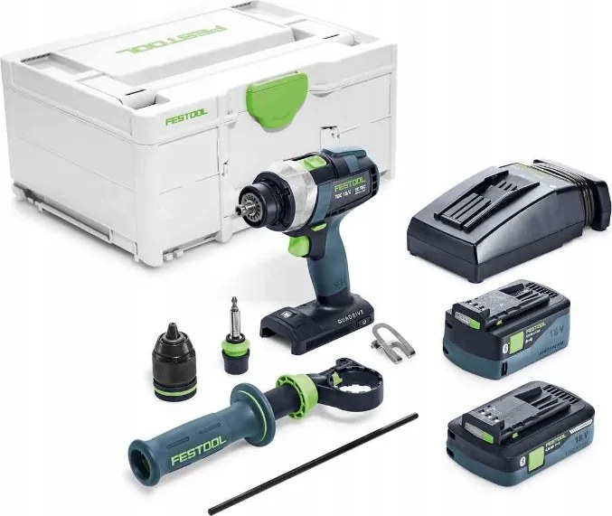 Festool Výkonný Aku Vrtačka Tdc 18/4 5,0/4,0 I-plus 2 Aku Systainer