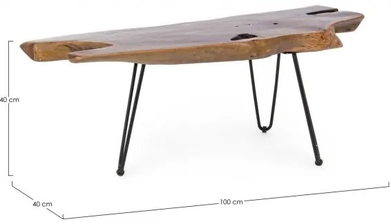 BIZZOTTO teakový konferenční stolek ADANYA 100x40 cm 0680539