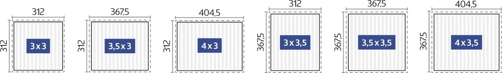 Biohort Hliníková Pergola 3x3,5, tmavě šedá metalíza