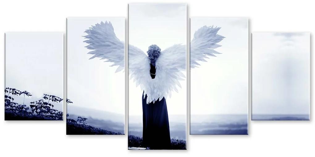 Andělský obraz Blue Velikost (šířka x výška): 150x75 cm