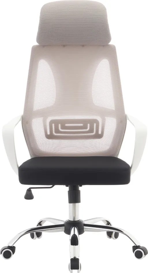 Ergonomická kancelářská židle PULSE - šedá síťovina / černá látka