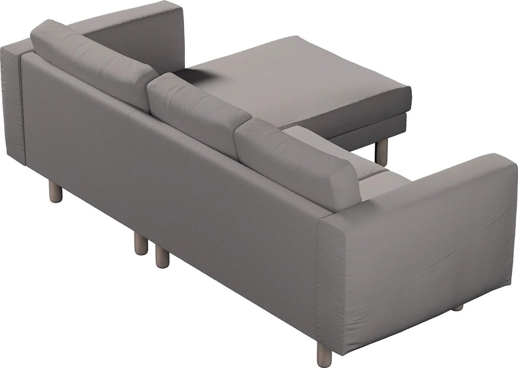 Potah na pohovku IKEA Norsborg 3-místná se šezlongem barva béžová látka pletený vzor