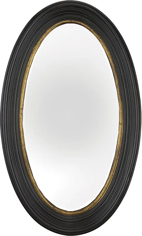 ARTELORE Oválné zrcadlo BREDA L černé 34 x 56 cm