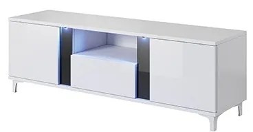 Hector TV stolek Cruz RTV 150 cm bílý/černý