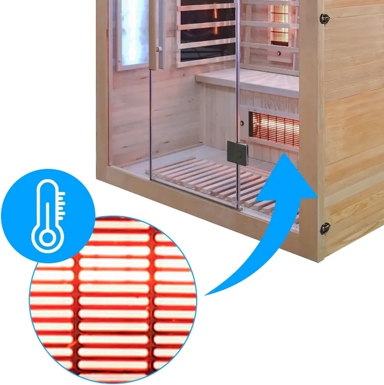 BPS-koupelny Infrasauna Relax 150x120, 3-4 osoby