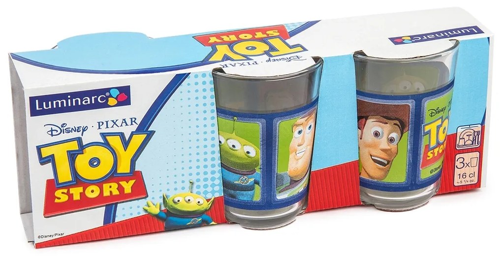 Mäser 3dílná sada Toy Story sklenic 160 ml,