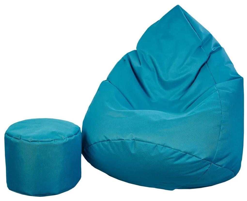 Supplies sedací vak OUTDOOR RELAX nesnímatelný potah - polyester v tyrkysové barvě