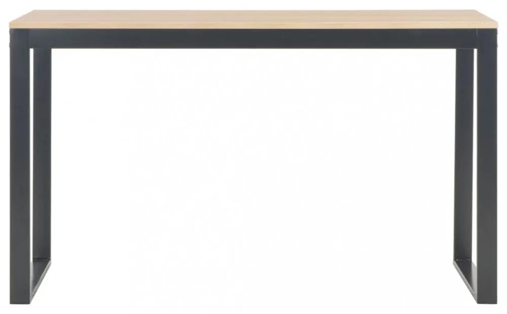 Psací stůl 120x60 cm dřevotříska / ocel Dekorhome Bílá
