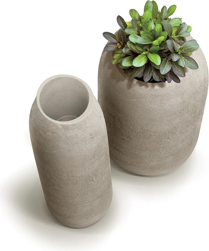 Plastový květináč EPOCCOS MIDLOS 38 cm macchiato