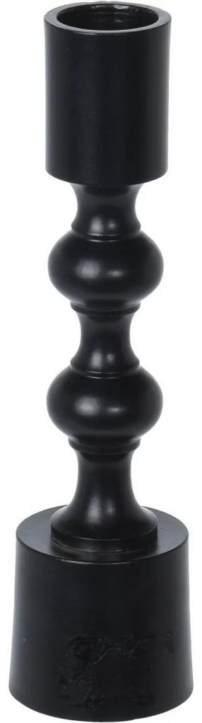 Hliníkový svícen Gallipoli černá, 4,5 x 16 cm