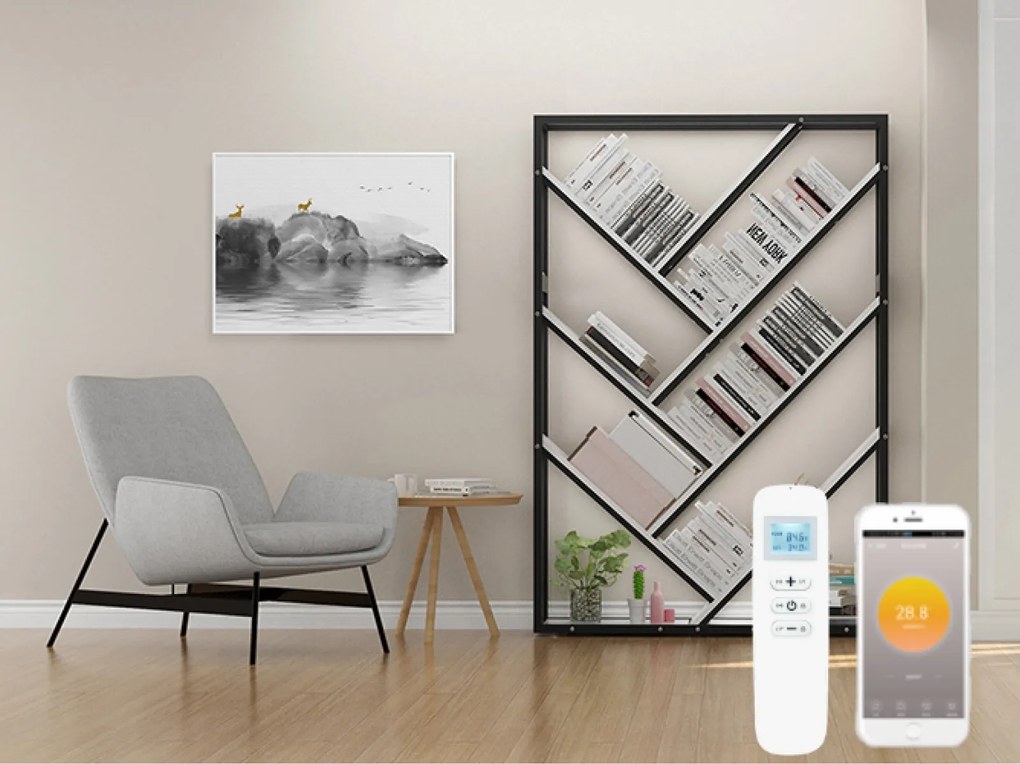 Nástěnný infrapanel BASIC 1100W | Výhřevnost 20m2 | 120x90 cm | WiFi termostat