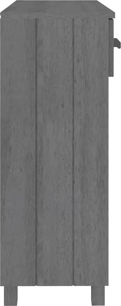 Konzolový stolek HAMAR tmavě šedý 90x35x90 cm masivní borovice 340466