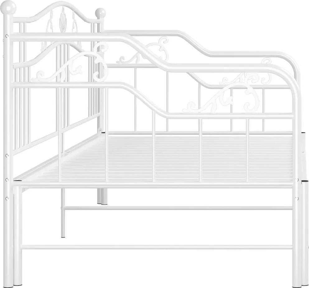 vidaXL Rám vysouvací postele/pohovky kovový 90 x 200 cm [324765] Barva: Bílá