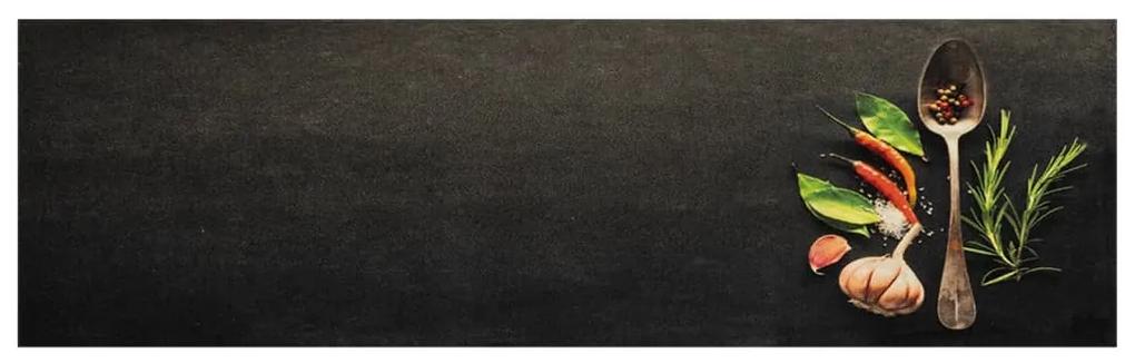 Kuchyňský koberec omyvatelný Koření 45 x 150 cm samet