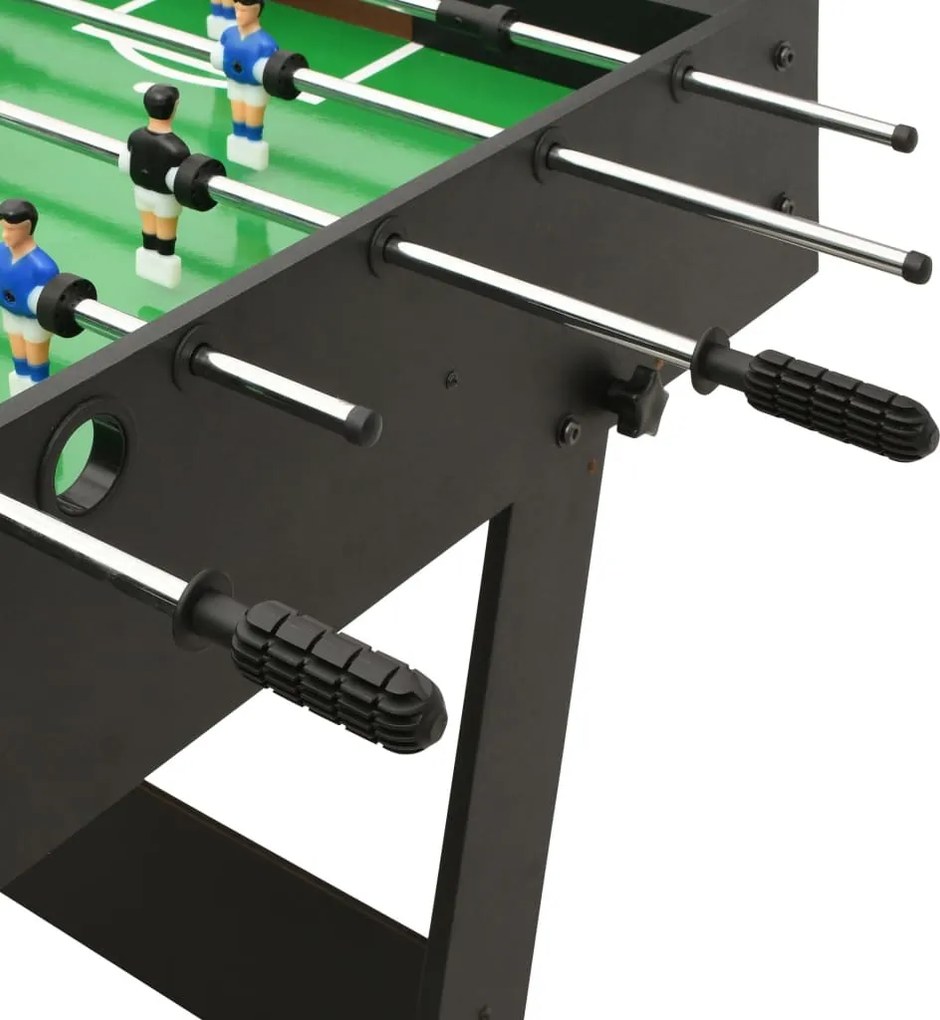 vidaXL Skládací stolní fotbal 121 x 61 x 80 cm [91938] Barva: Černá