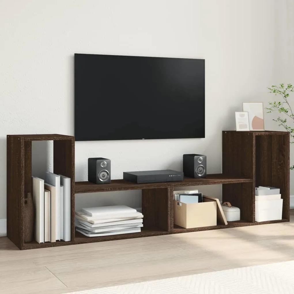 vidaXL TV skříňky 2 ks 75 x 30 x 50 cm kompozitní dřevo [840798] Barva: Betonová šedá