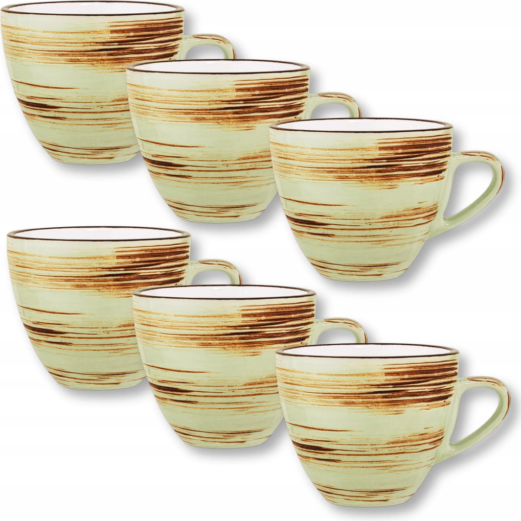 Šálek na espresso porcelánový pistáciový 75 ml Wilmax sada 6 kusů