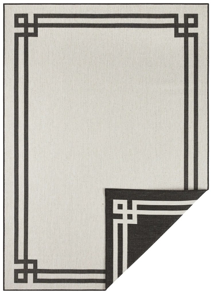 NORTHRUGS - Hanse Home koberce Kusový koberec Twin Supreme 104145 Black/Cream - 200x290 cm