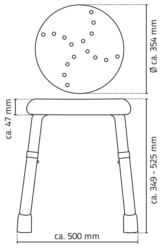 Aplomo Koupelnová stolička Invap